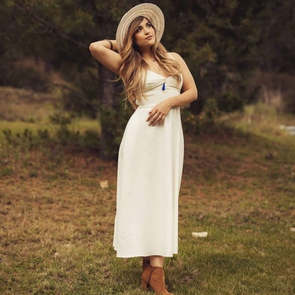 Zara | Dresses | Zara White Midi Dress Join Life Collection | Poshmark